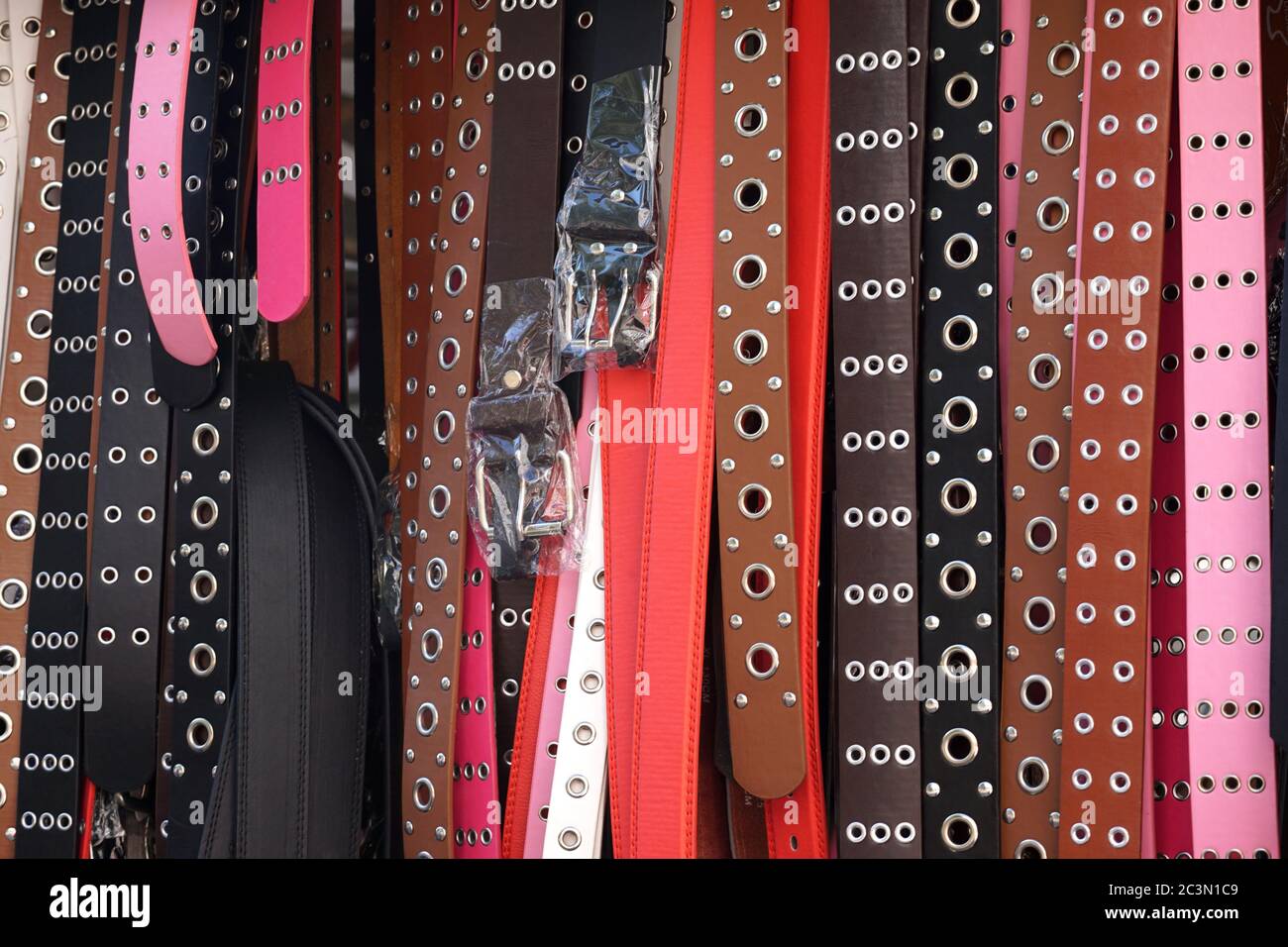 Rivets belt hi-res stock photography and images - Alamy