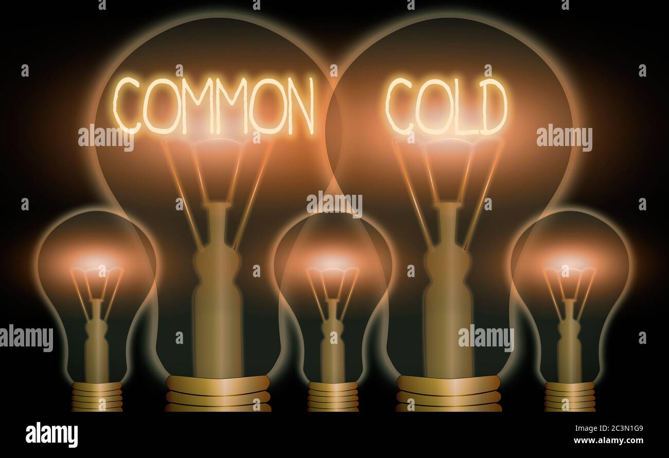 Conceptual hand writing showing Common Cold. Concept meaning viral ...