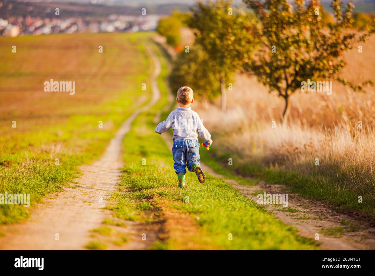 The little boy who was given freedom Stock Photo - Alamy