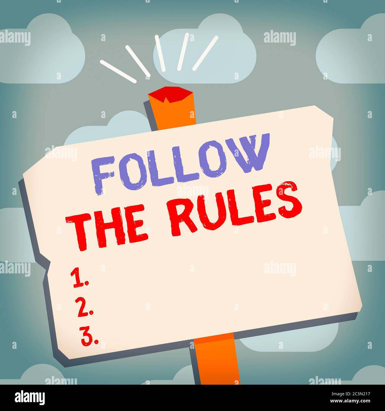 Text sign showing Follow The Rules. Business photo text learn to ...
