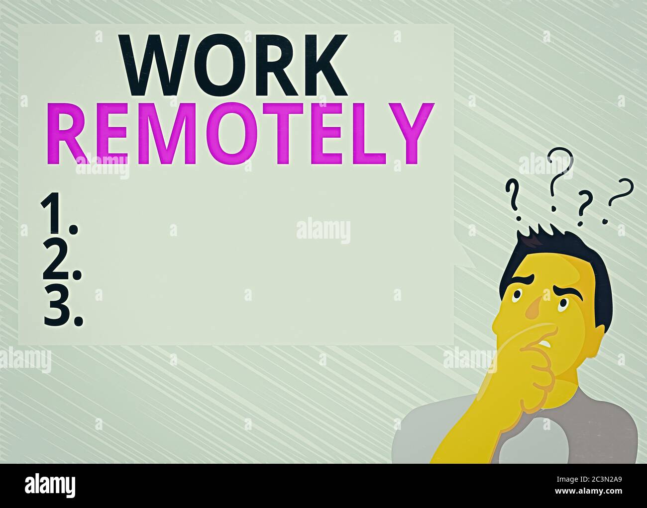 Word writing text Work Remotely. Business photo showcasing fresh ...