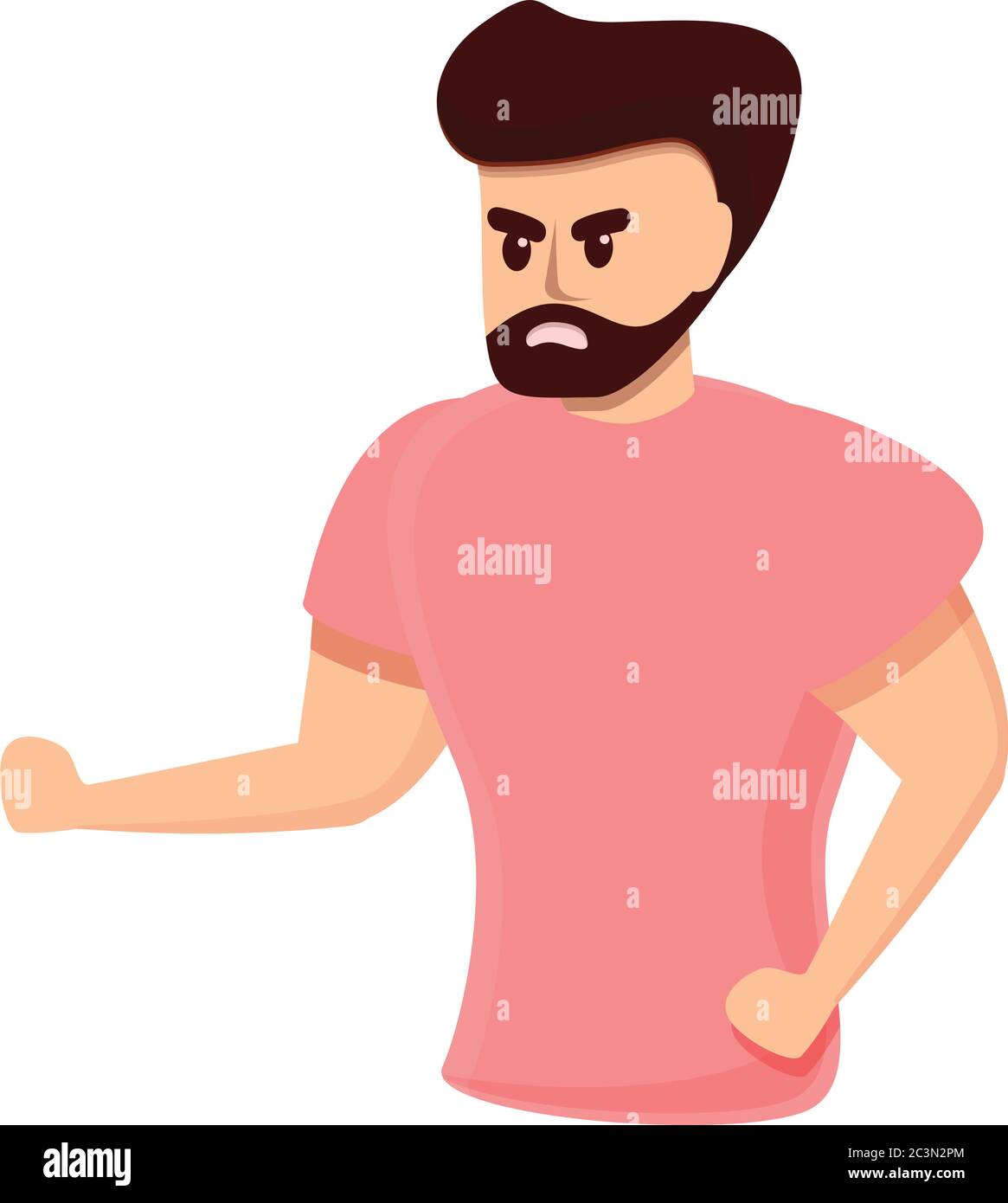 Hipster rage icon. Cartoon of hipster rage vector icon for web design ...