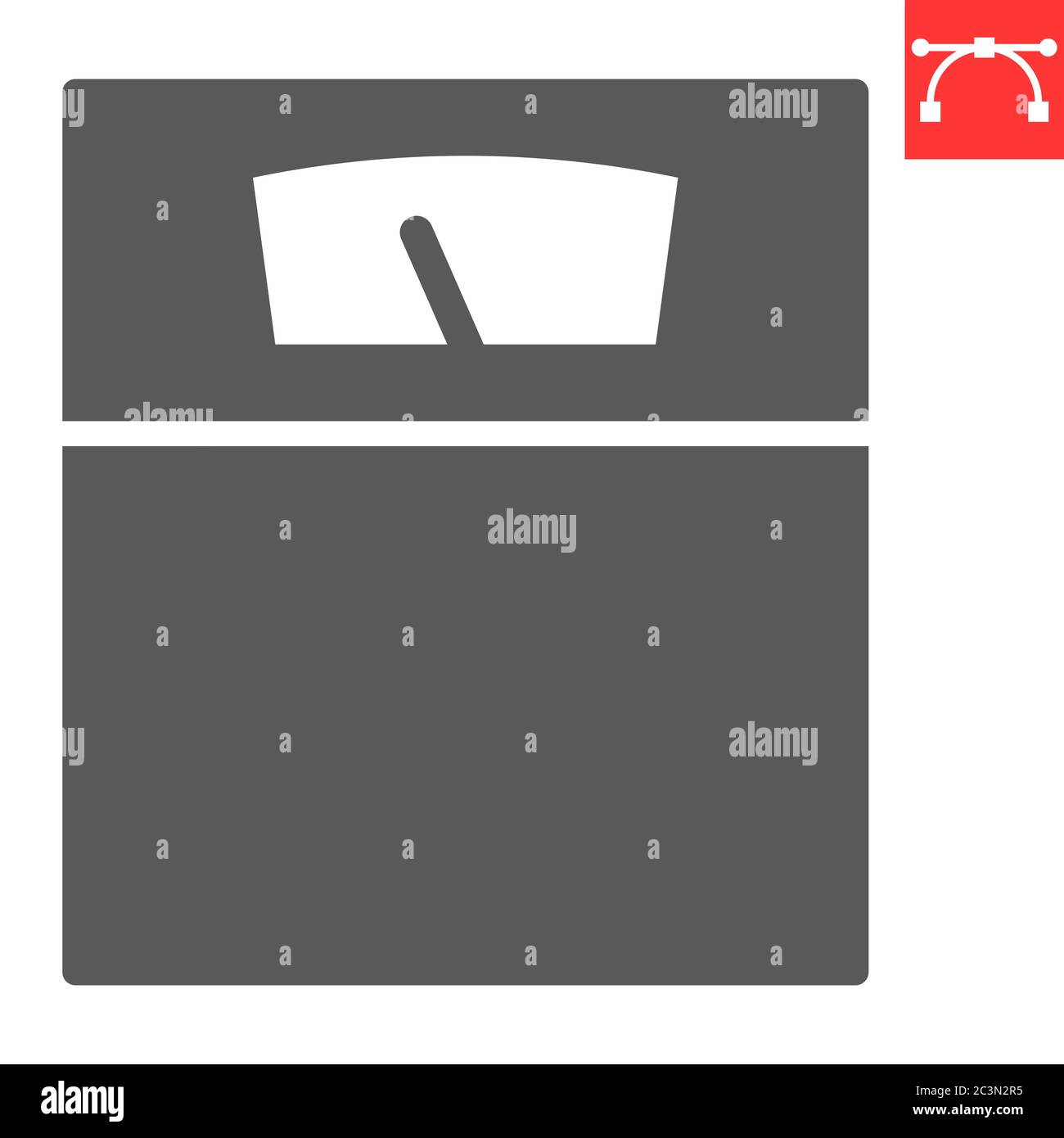 Weight scale glyph icon, fitness and diet, supplements sign vector ...