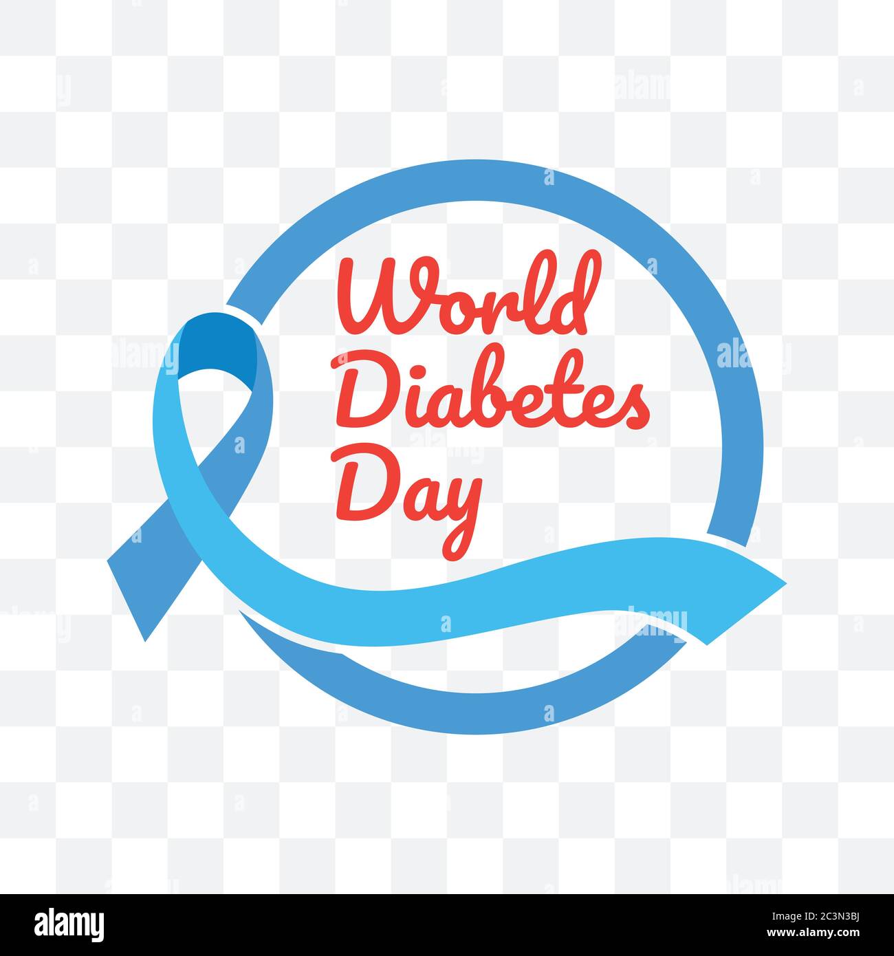 world diabetes day isolated on transparent background. vector ...