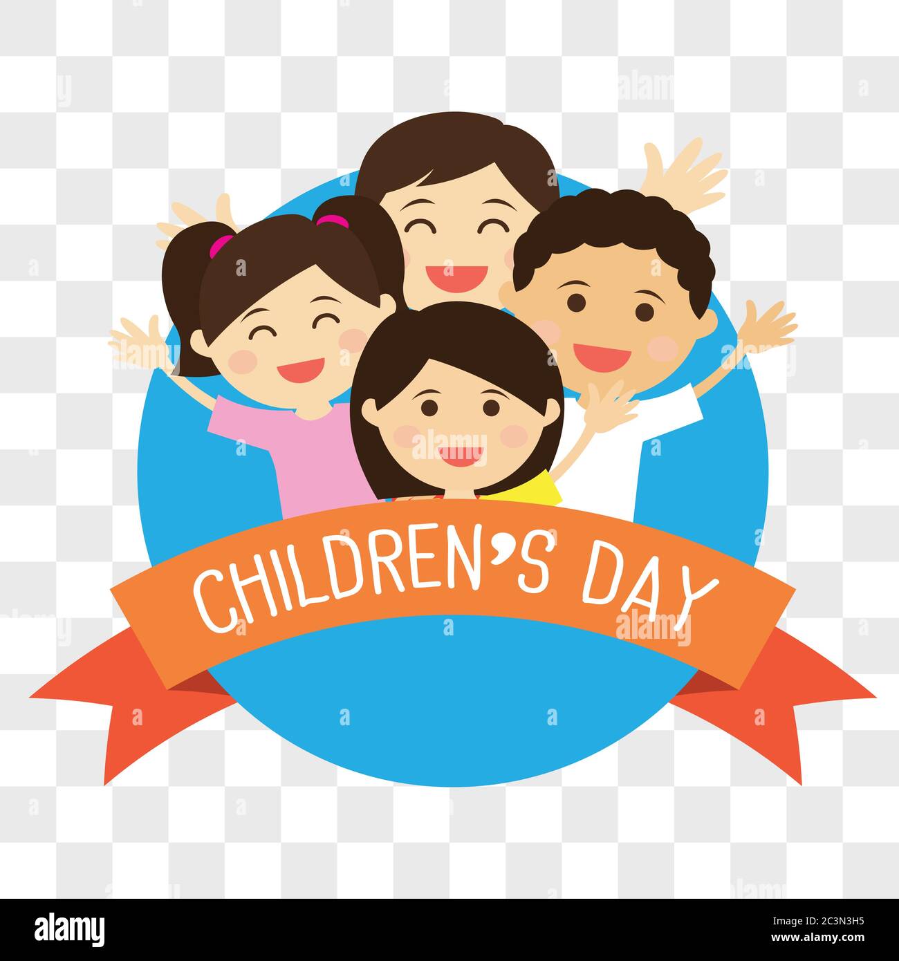 happy children's day for children celebration. vector illustration ...