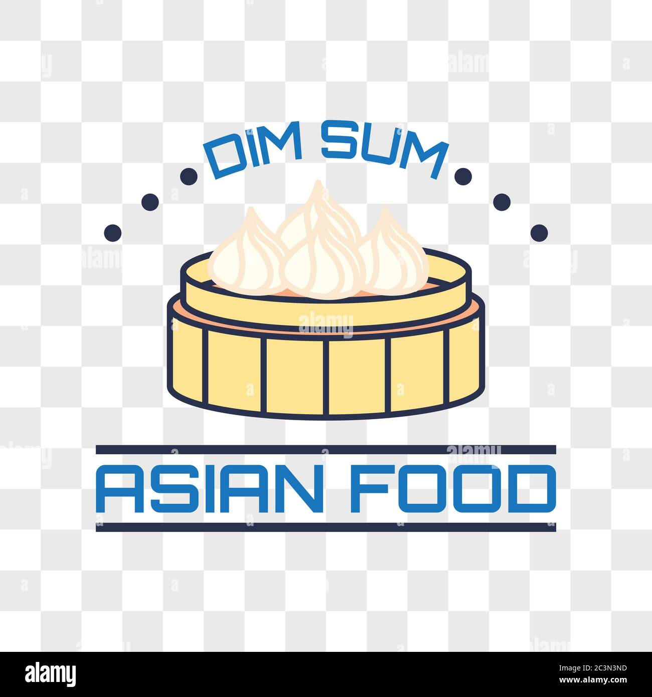 asian food logo isolated on transparent background. vector illustration ...