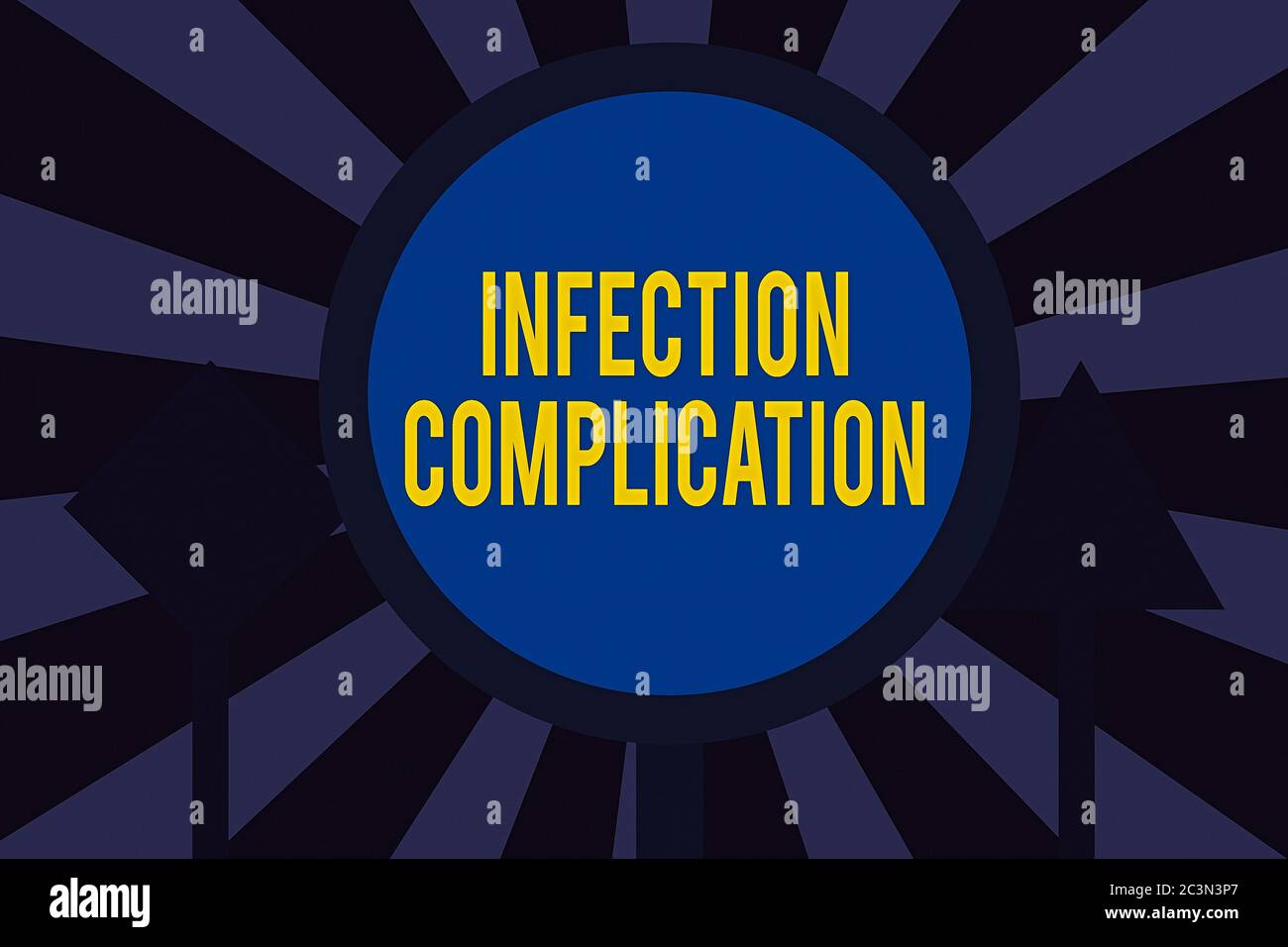 Text sign showing Infection Complication. Business photo showcasing ...