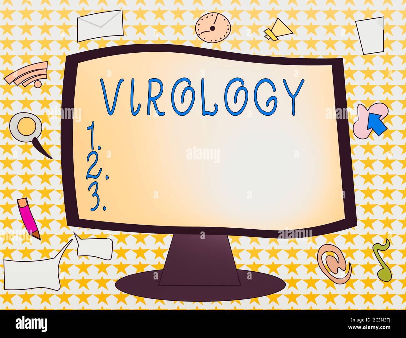 Word writing text Virology. Business photo showcasing branch of science ...