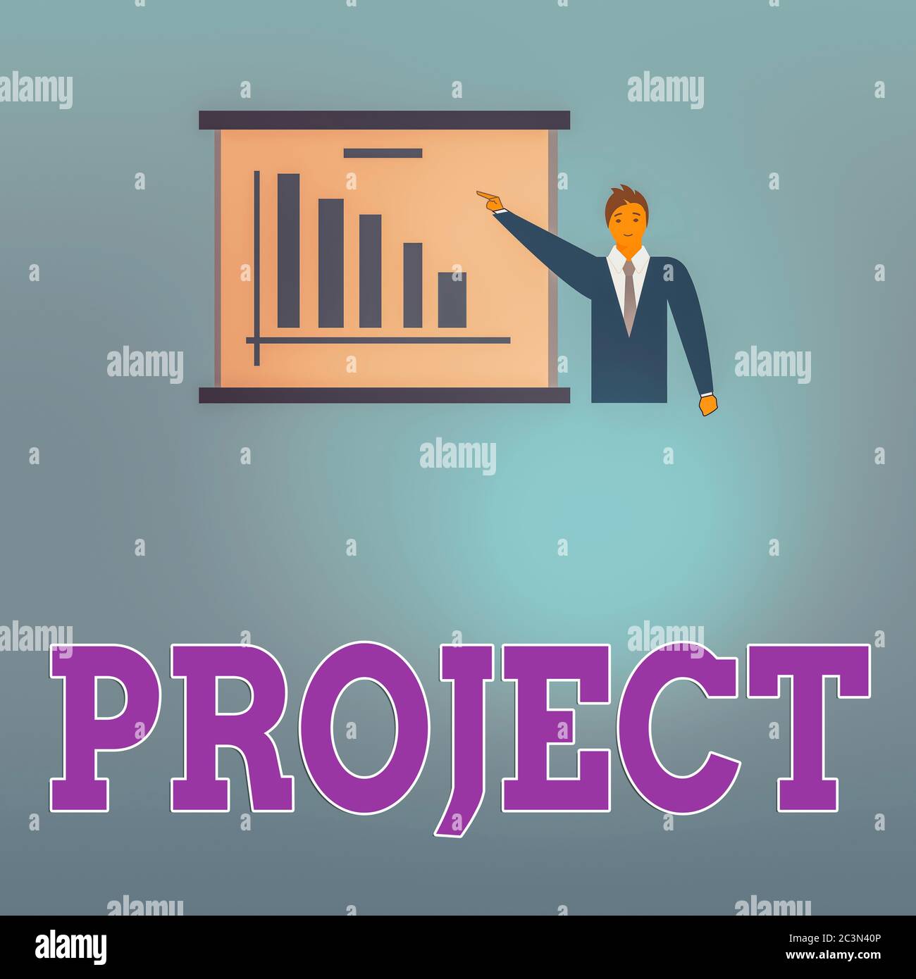 Handwriting text Project. Conceptual photo collaborative enterprise ...