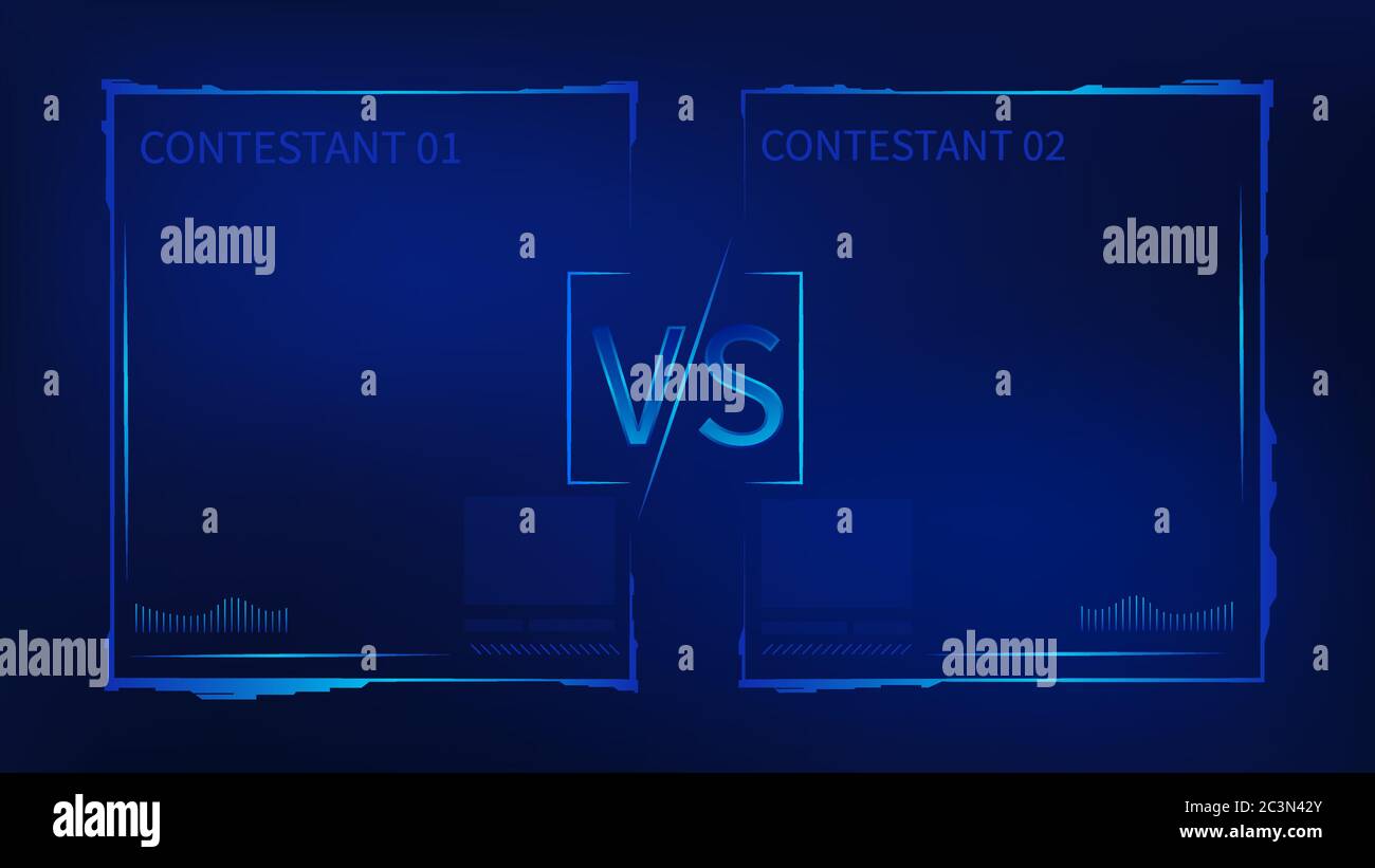 Tech VS challenge battle competition template. Confrontation between ...