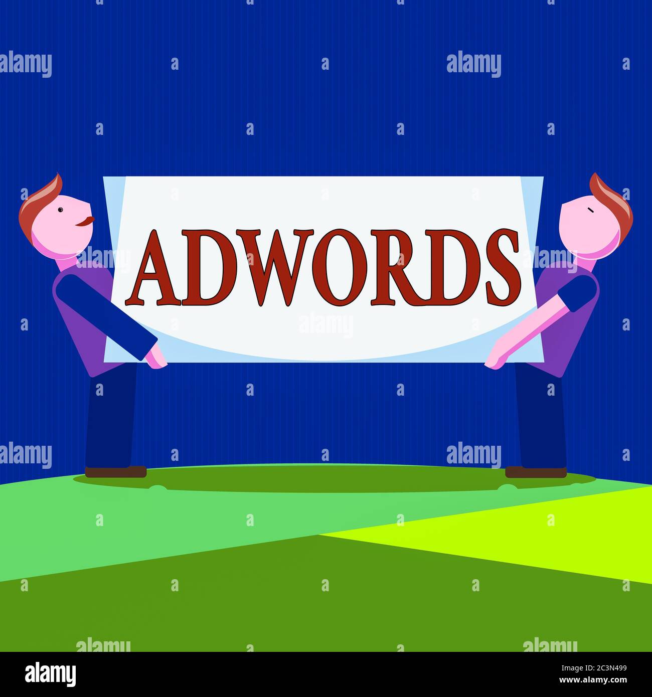 Conceptual hand writing showing Adwords. Concept meaning set budget for ...