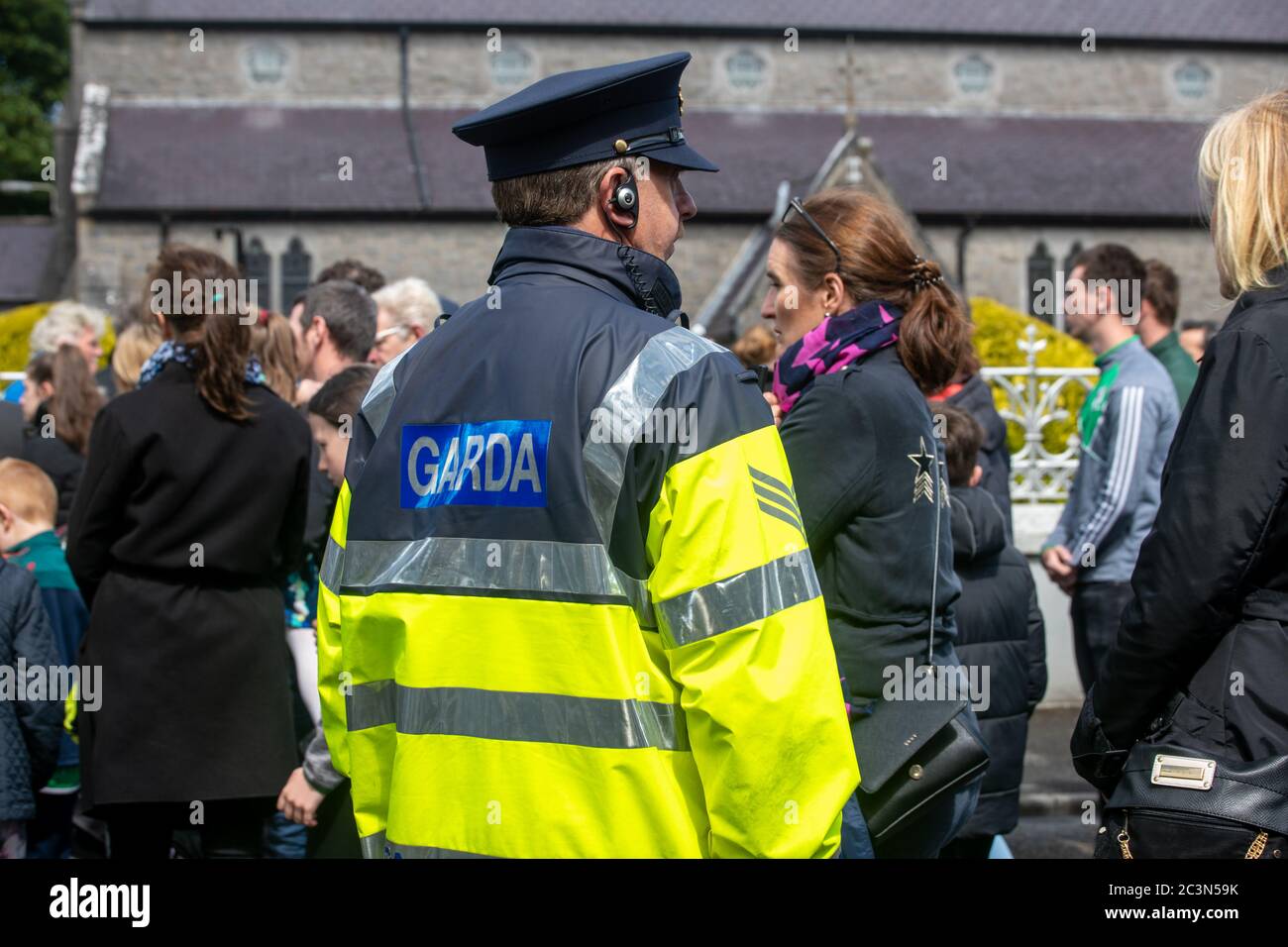 Charlestown, Co Mayo, Ireland. 21st June 2020. Detective Garda Colm ...