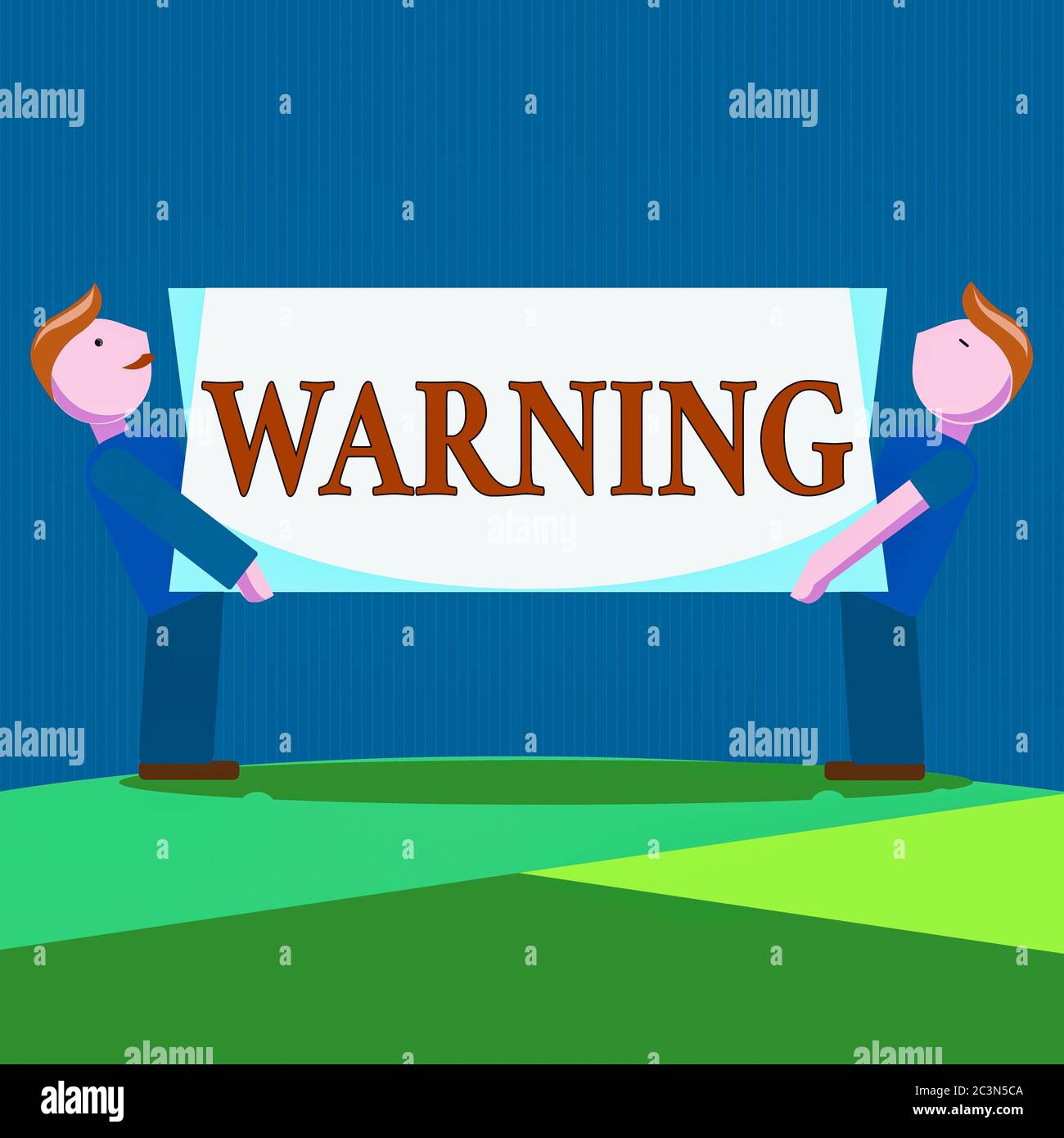 Conceptual hand writing showing Warning. Concept meaning statement or ...