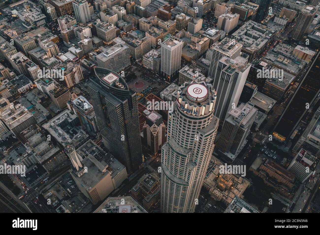 Los angeles helicopter view hi-res stock photography and images - Alamy