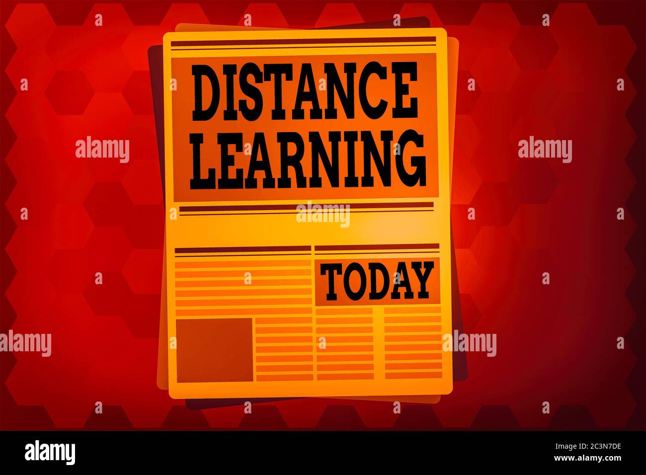 Text sign showing Distance Learning. Business photo text educational ...