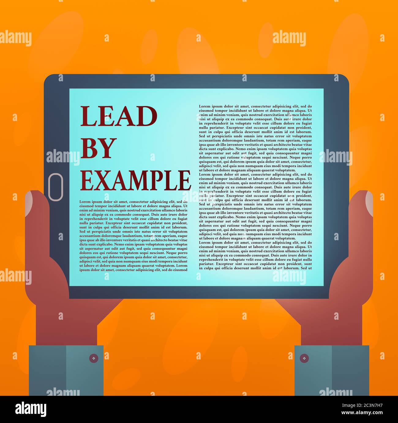 Writing note showing Lead By Example. Business concept for Be a role ...