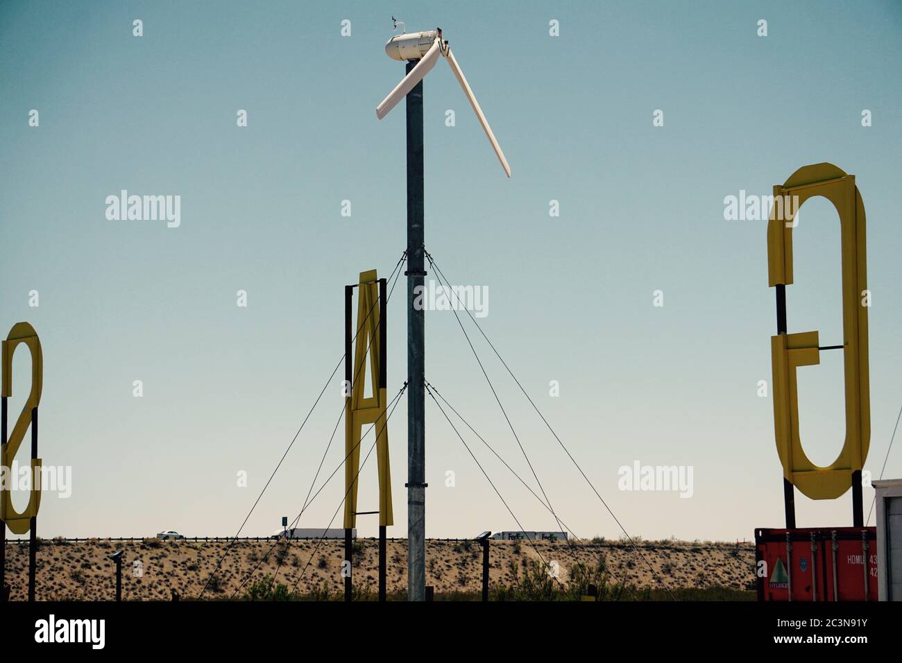 Selective shot of a giants wind turbine Stock Photo - Alamy