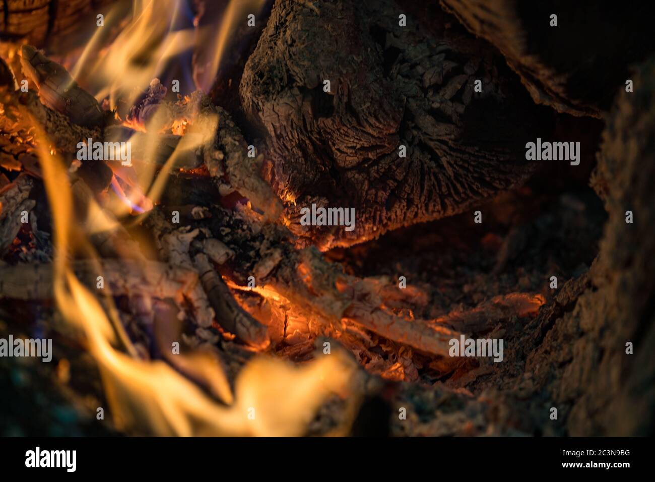 Flame sparkles explosion. Red gradient color mix background. Vibrant ...