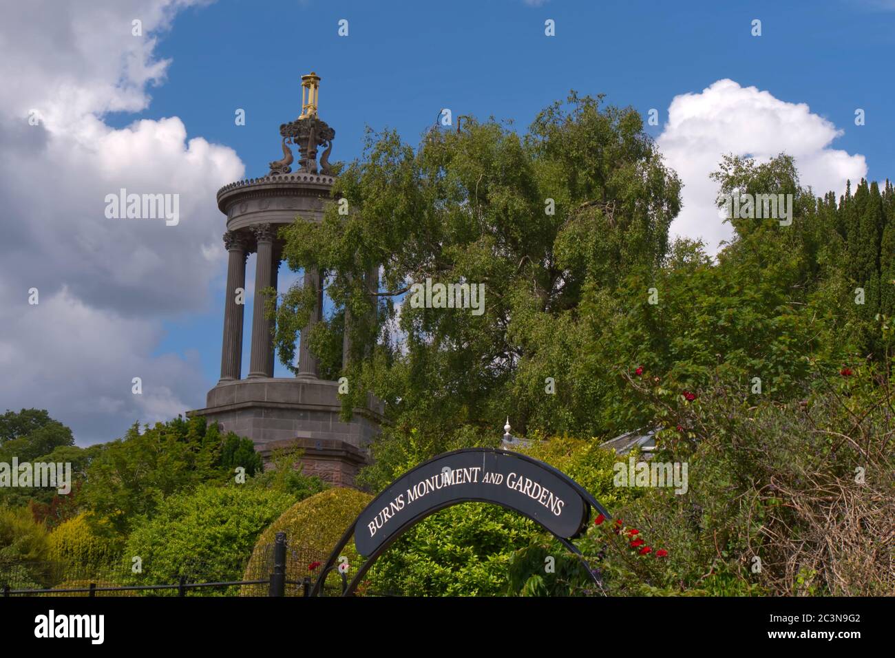 The Robert Burns Monument and gardens, River Doon ,Alloway, South ...
