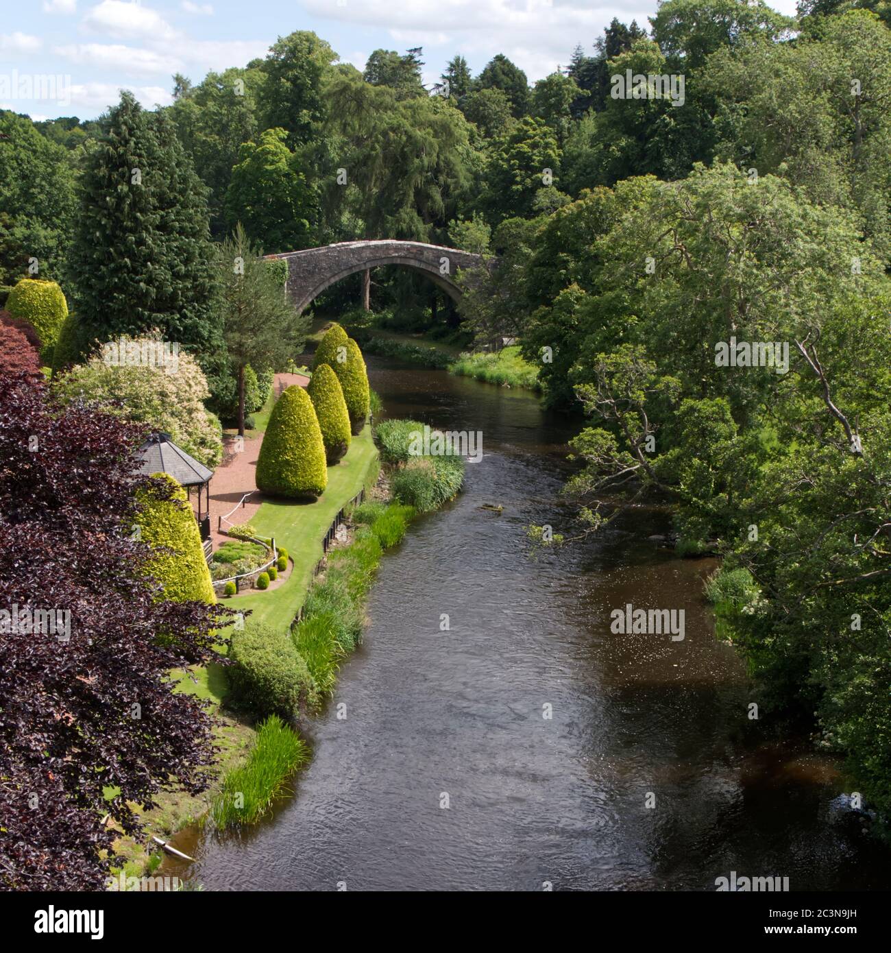 The Brig o' Doon, River Doon ,Alloway, South Ayrshire,Scotland,UK Stock ...