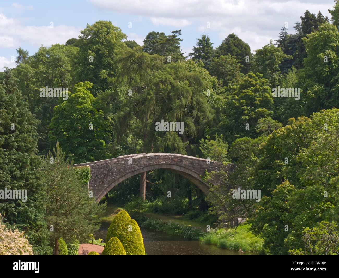 The Brig o' Doon, River Doon ,Alloway, South Ayrshire,Scotland,UK Stock ...