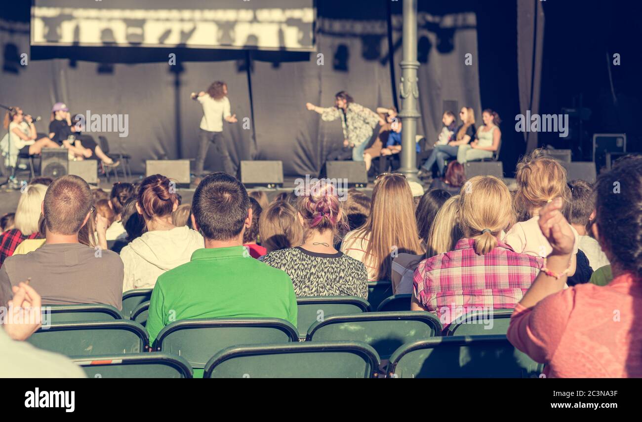 View Of Small Crowd From Stage