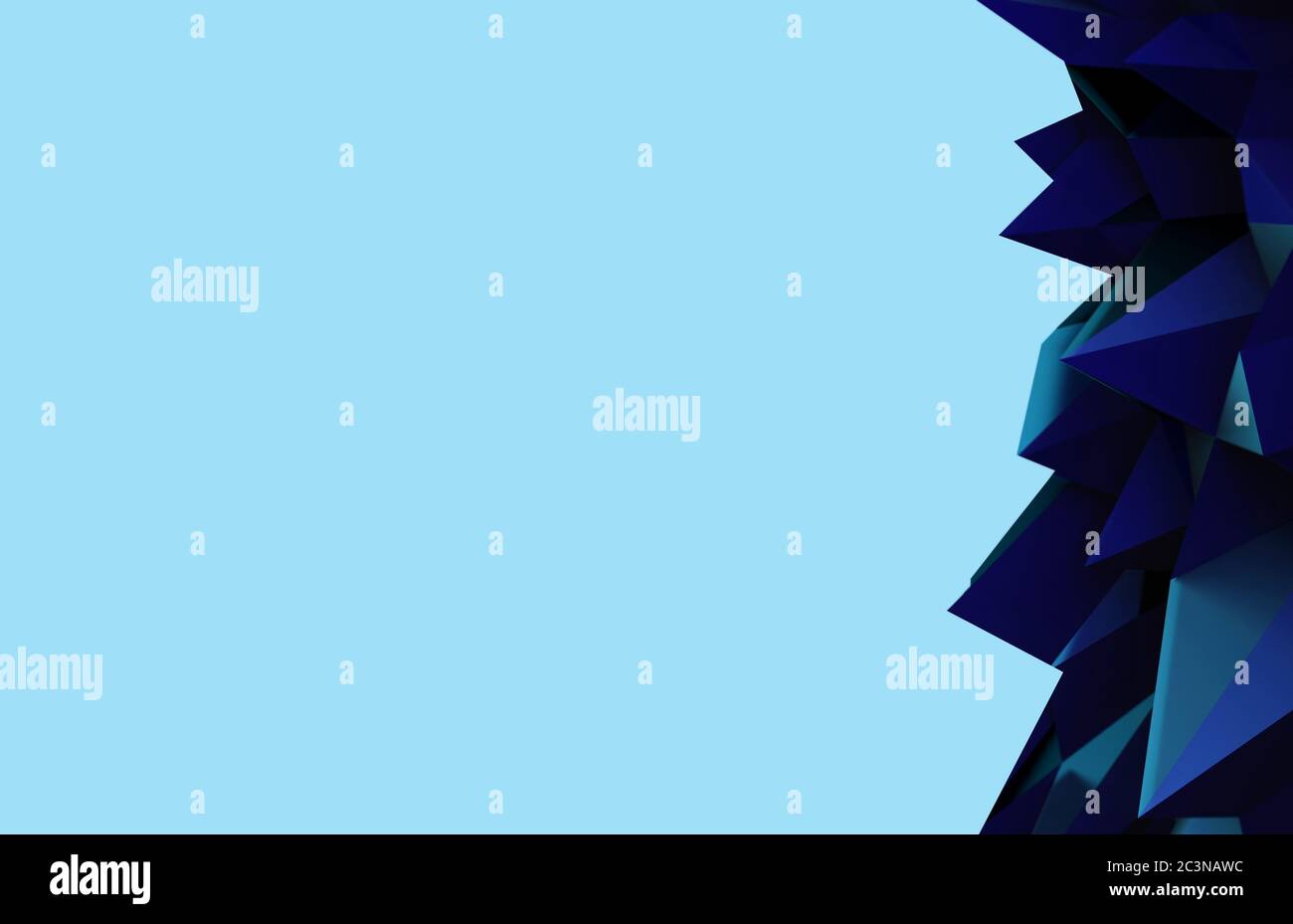 Blue Abstract pattern of geometric shapes blue triangle with blue ...