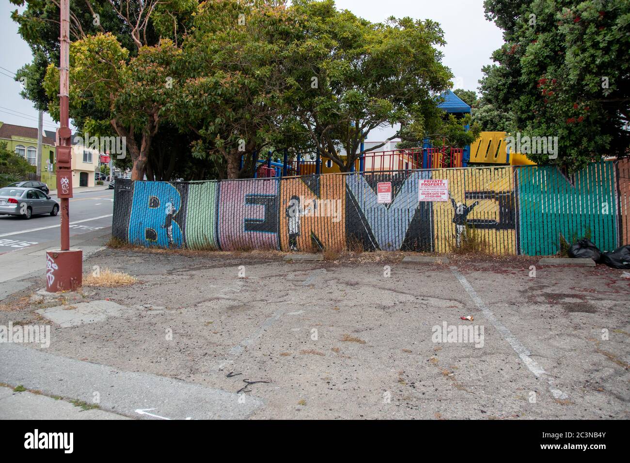 Graffiti can be found in many places in San Francisco neighborhoods ...