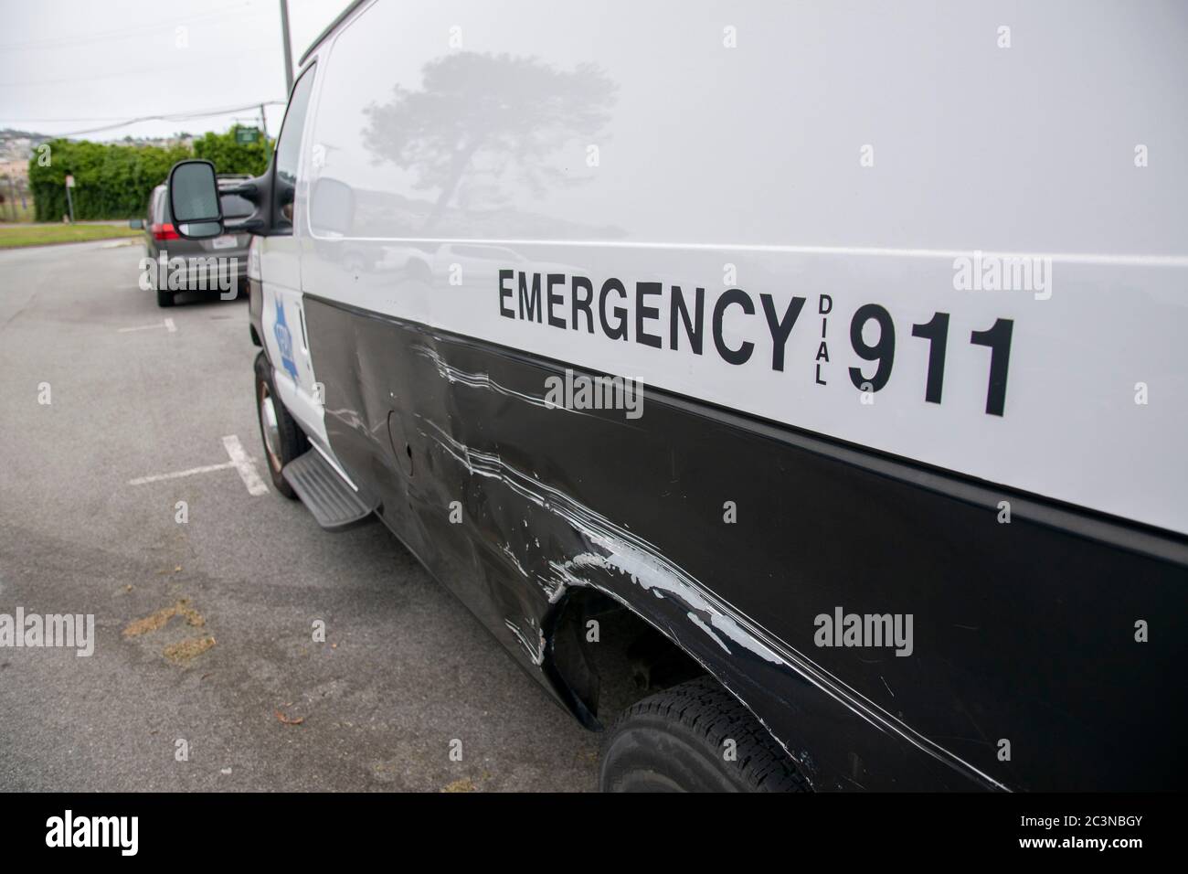 A police emergency van sits ready to go in San Francisco Stock Photo ...