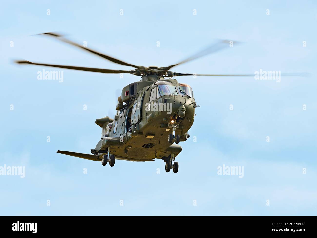 Royal Navy AgustaWestland EH101 Merlin HC3 helicopter Stock Photo - Alamy