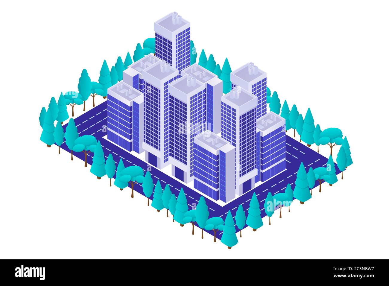 High rise apartment view Stock Vector Images - Alamy