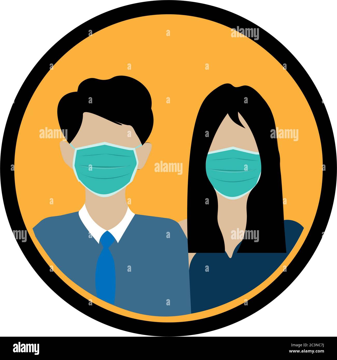 wear face mask sign and symbol. Safety sign during coronavirus. Wear ...