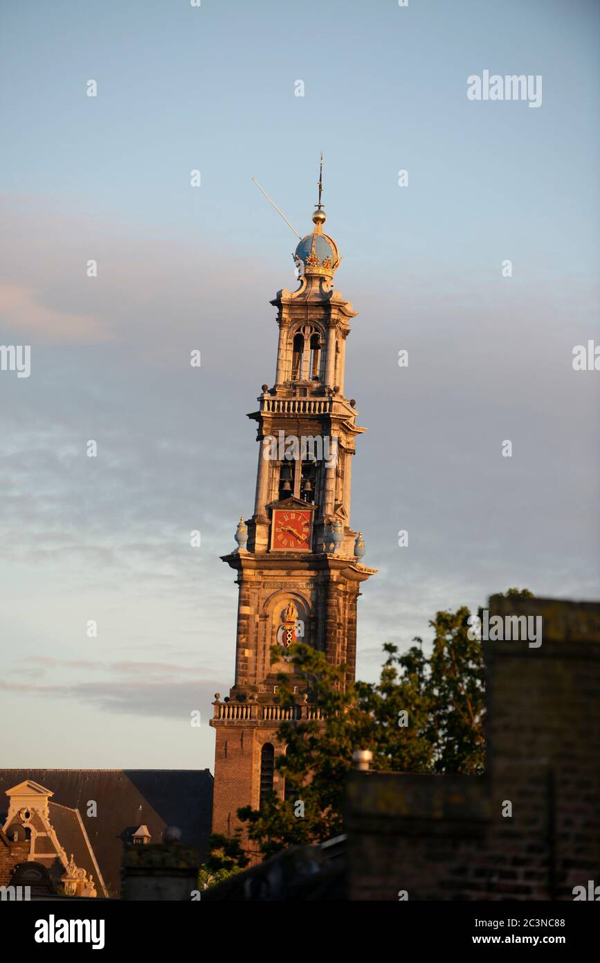 Nederland, Amsterdam 26 mei 2020 De Westertoren werd in 1631 in gebruik ...