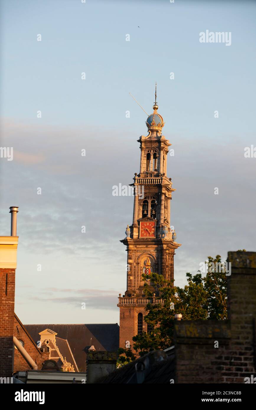 Nederland, Amsterdam 26 mei 2020 De Westertoren werd in 1631 in gebruik ...
