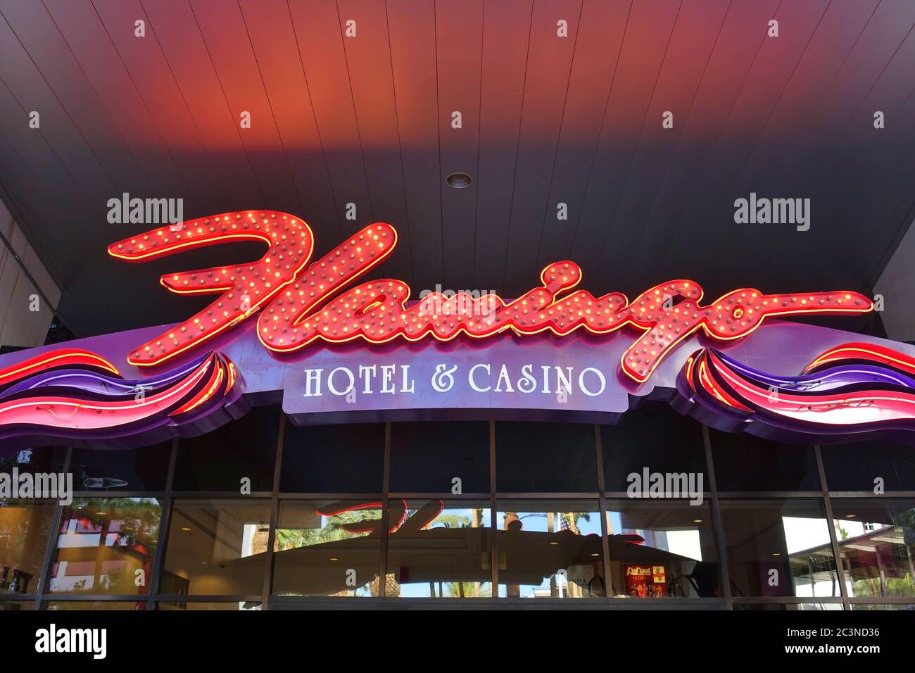 LAS VEGAS, NV -6 JUN 2020- The Flamingo Hotel located on the Las Vegas ...