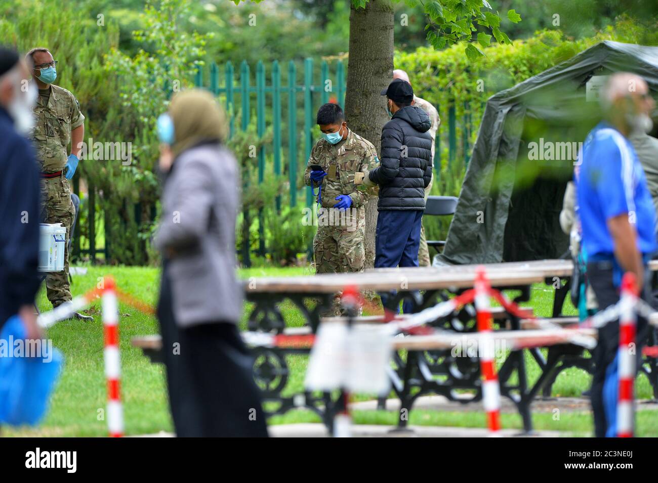 A new Covid Testing Site has been set up in Spinney Hill Park in East ...