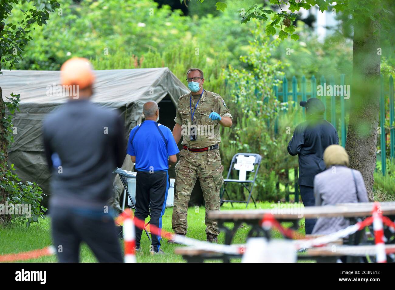 A new Covid Testing Site has been set up in Spinney Hill Park in East ...