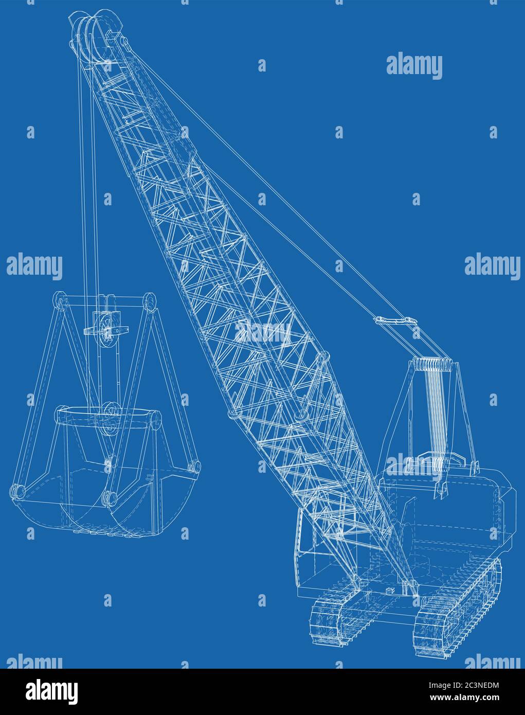 Dragline vector vectors hi-res stock photography and images - Alamy