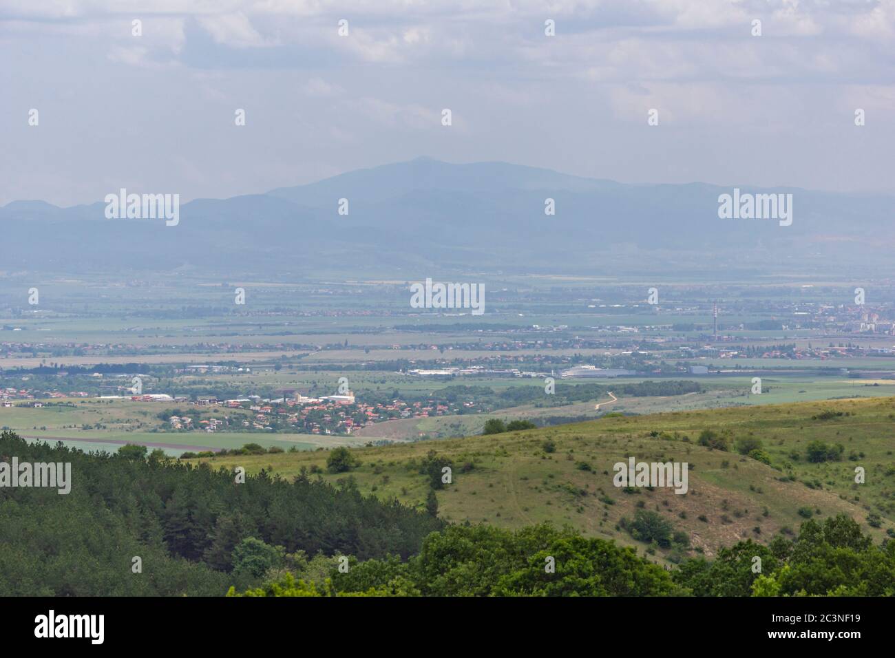Spring landscape of Lyulin Mountain, Sofia City Region, Bulgaria Stock ...