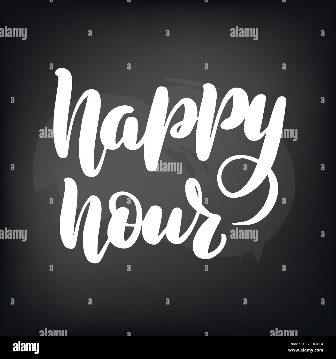 Happy hour chalkboard chalk Stock Vector Images - Alamy