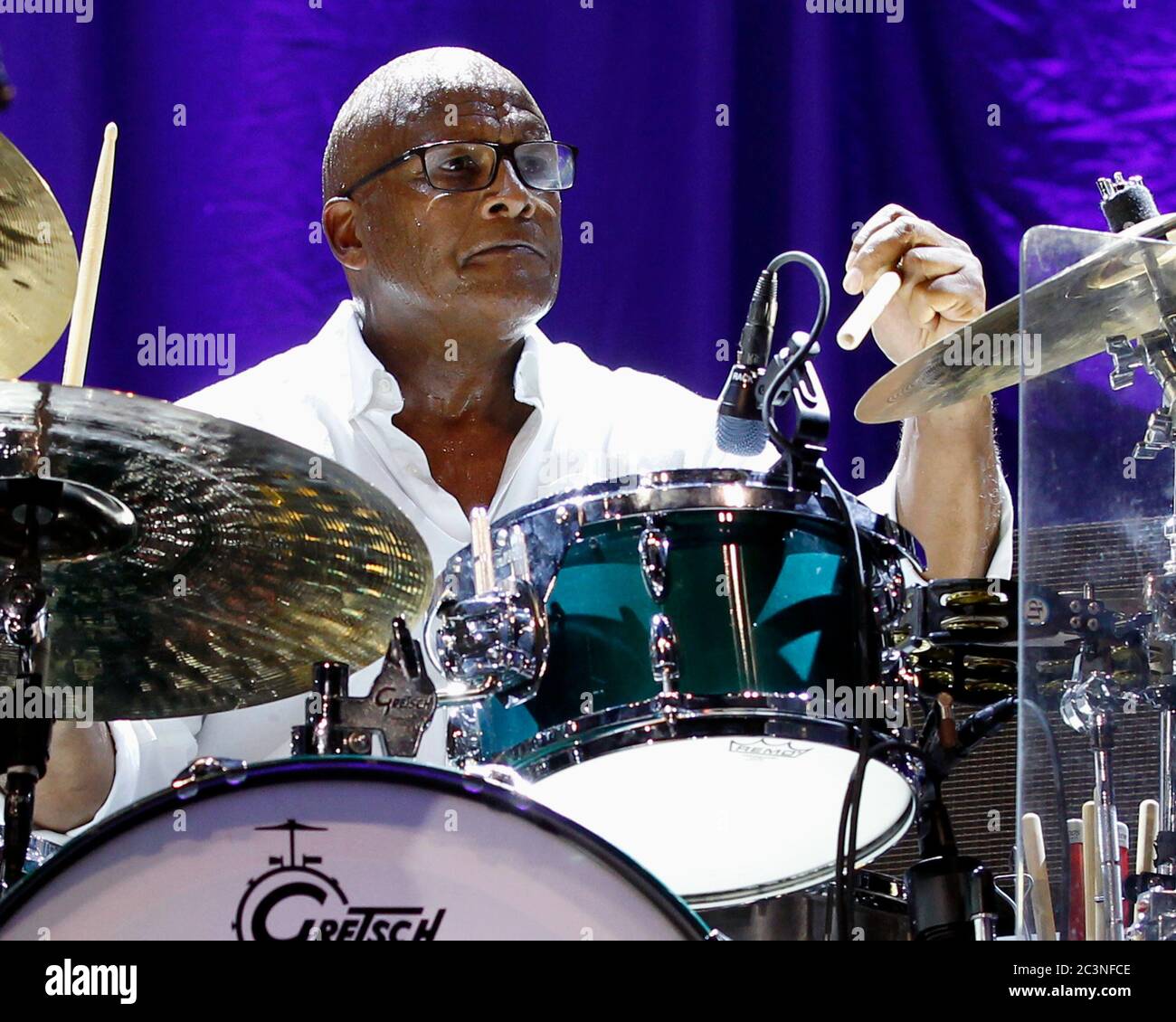 Drummer Steve Ferrone performs with rocker Tom Petty and the rest of ...