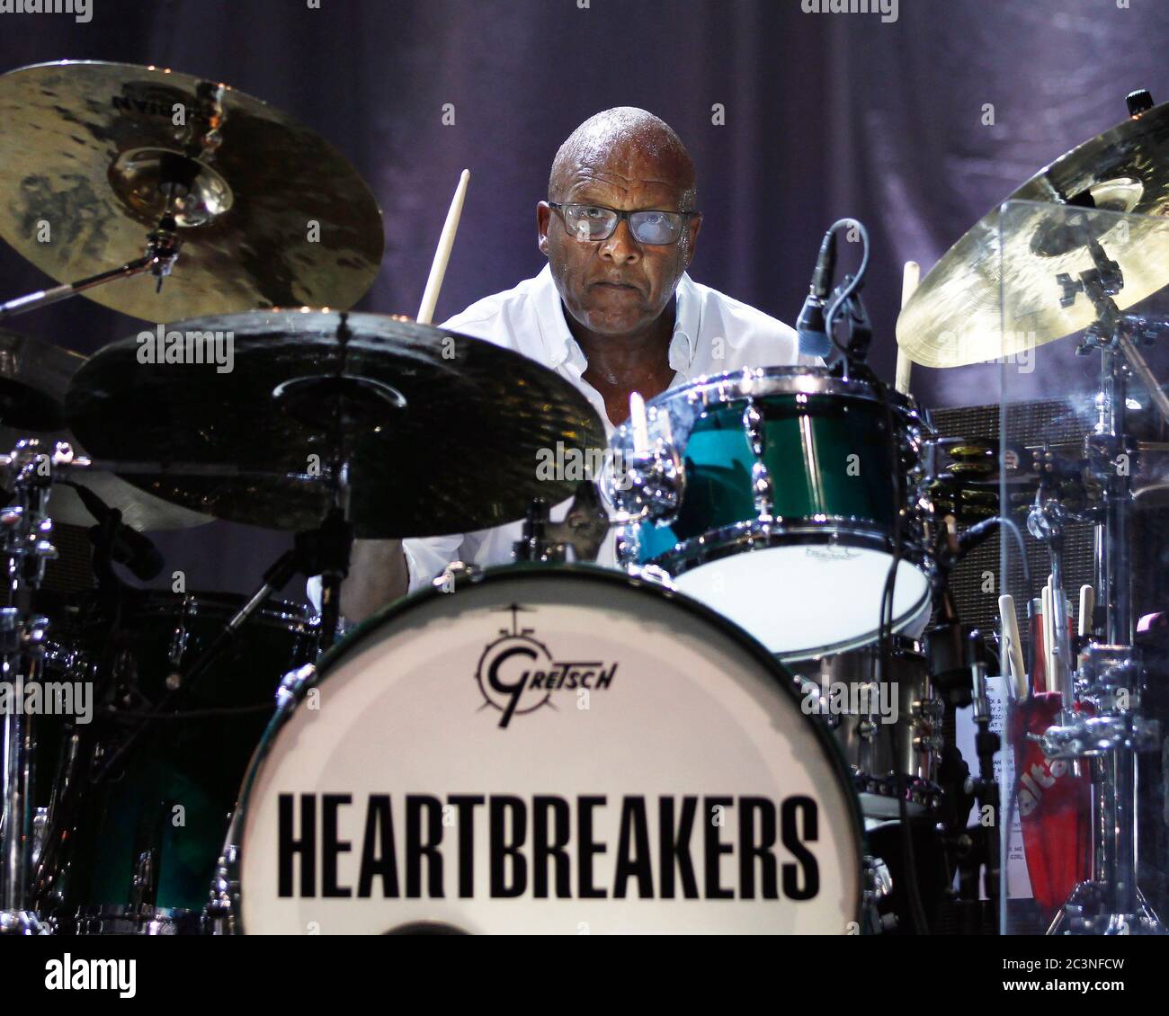 Drummer Steve Ferrone performs with rocker Tom Petty and the rest of ...