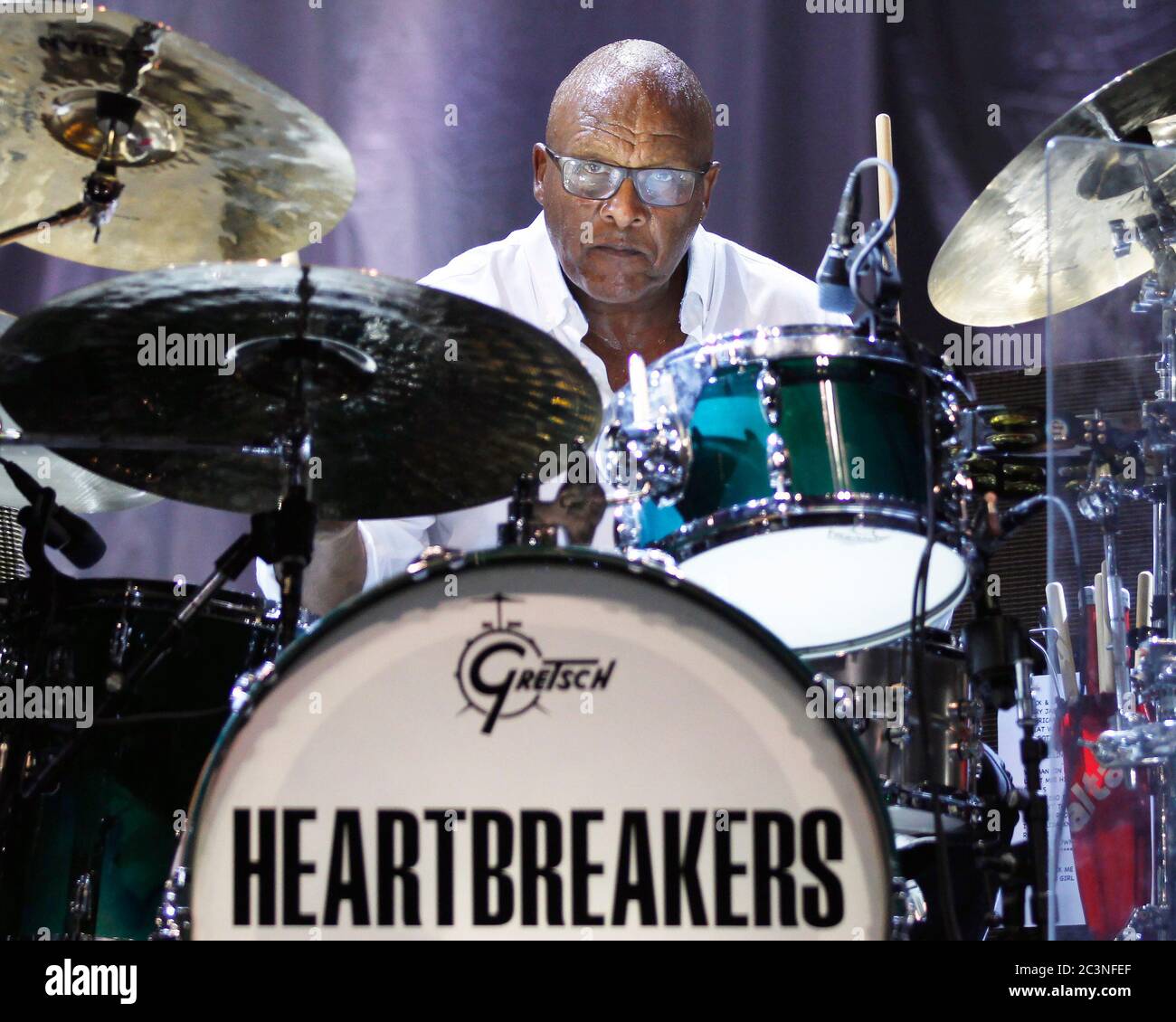 Drummer Steve Ferrone performs with rocker Tom Petty and the rest of ...