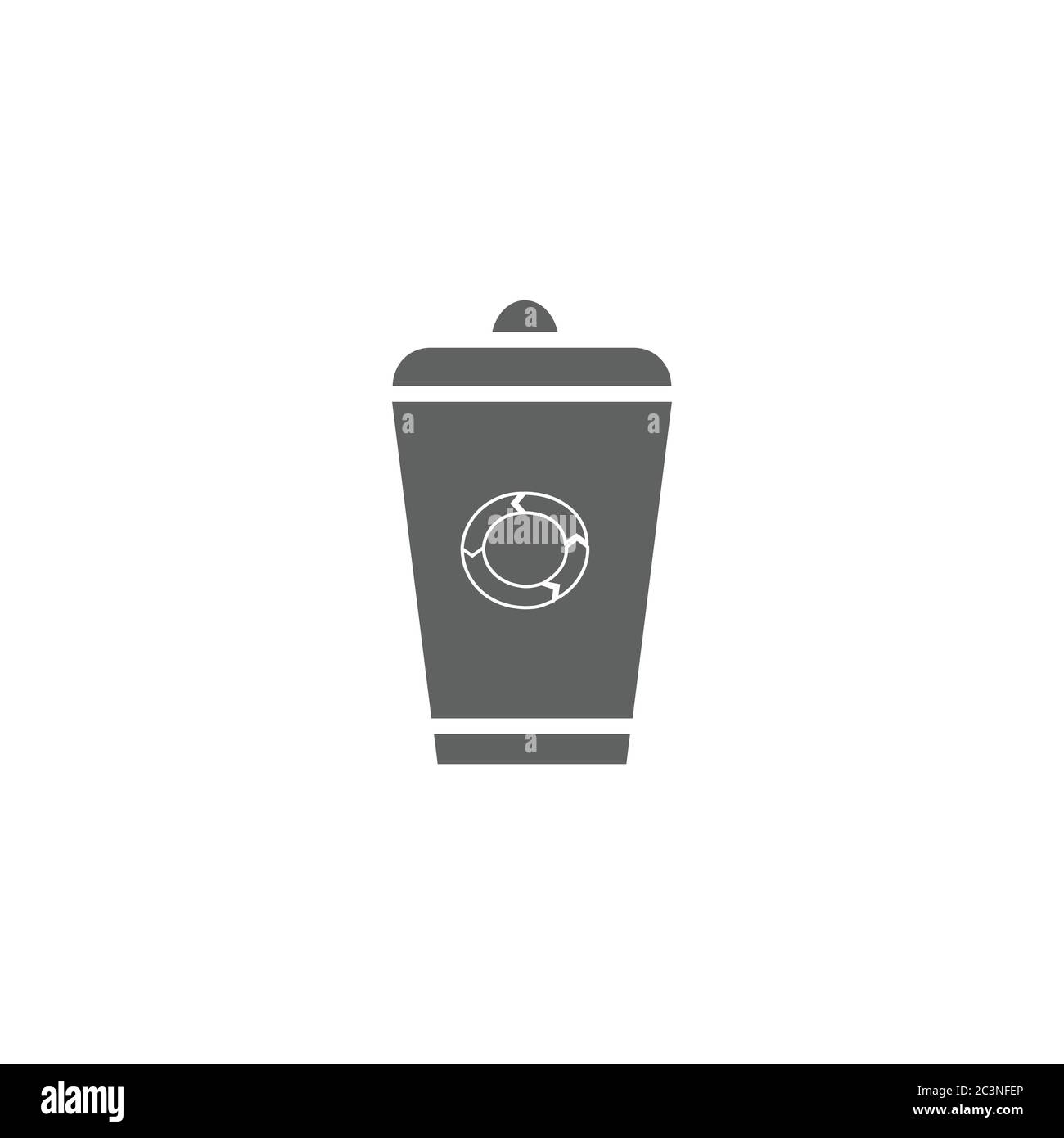 Recycling ecology environment symbol glass Black and White Stock Photos ...