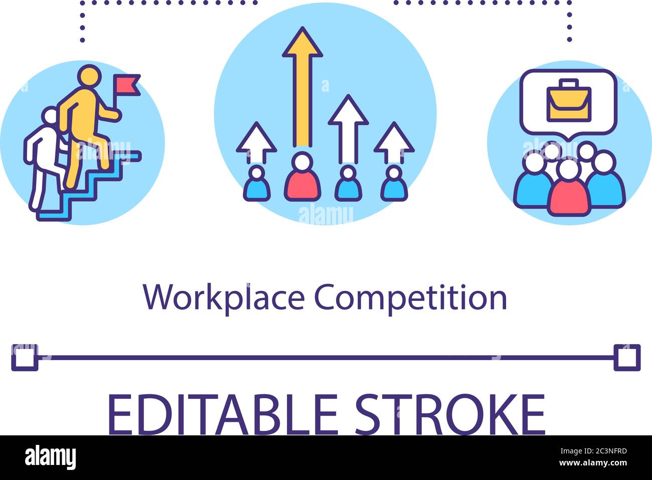 Workplace competition concept icon Stock Vector Image & Art - Alamy