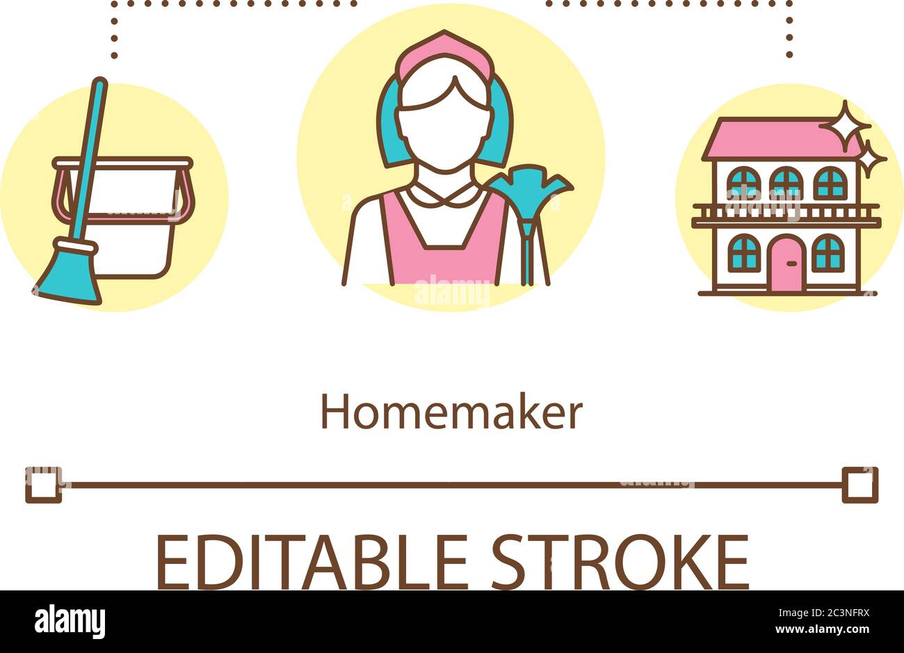 Homemaker concept icon Stock Vector Image & Art - Alamy