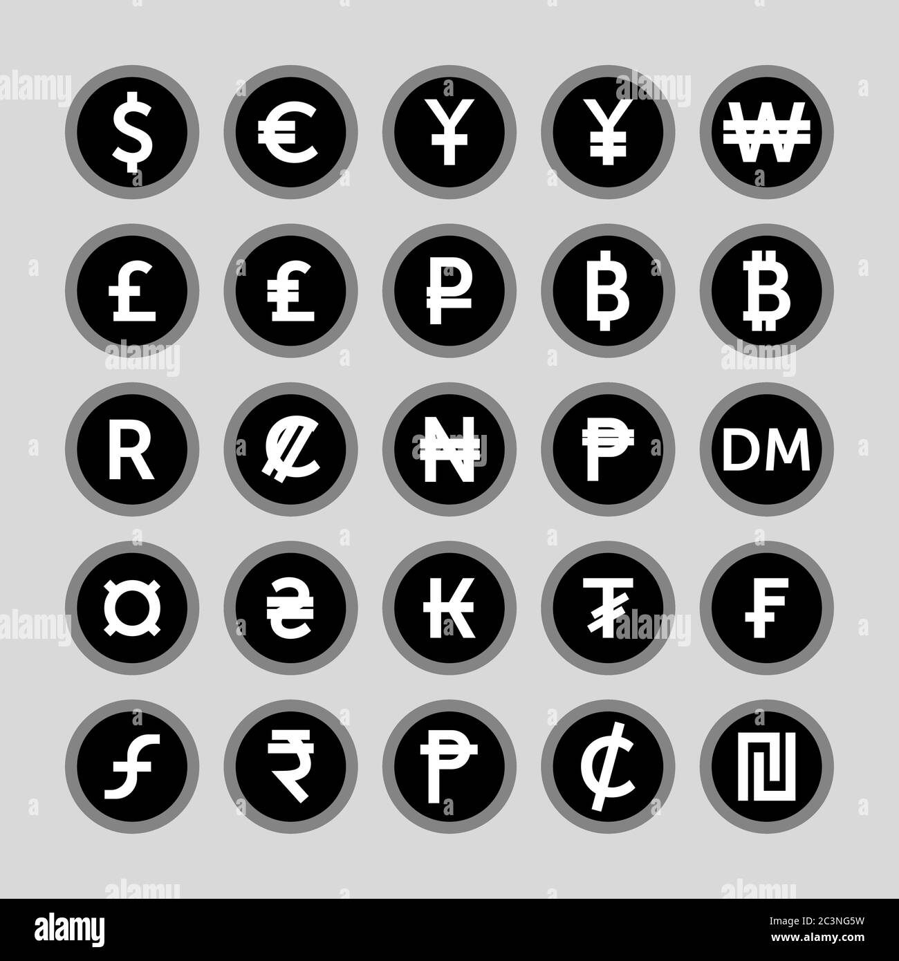 Money icons Stock Vector Images - Alamy