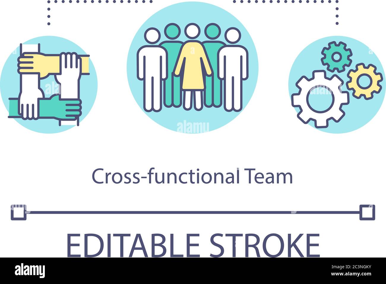 Cross functional team Stock Vector Images - Alamy