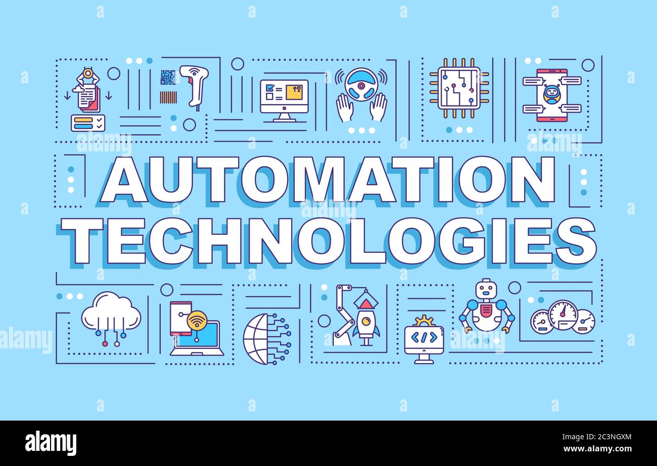 Automation technologies word concepts banner Stock Vector Image & Art ...