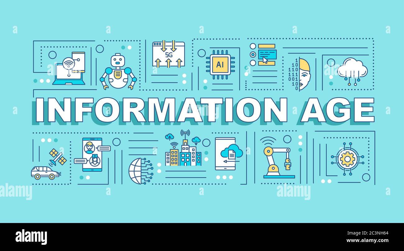 Information age word concepts banner Stock Vector Image & Art - Alamy